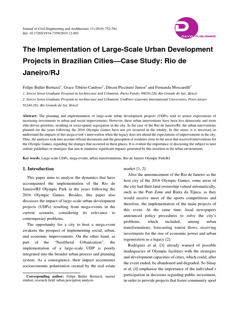 (AJ) 2019-The Implementation of Large-Scale Urban Development Projects ...