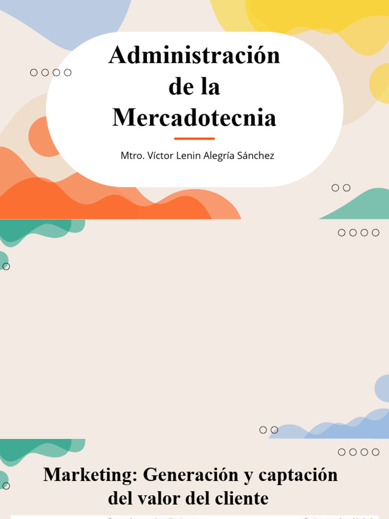 Administración Del MKT | Descargar gratis PDF | Marketing | Producto (Negocio)