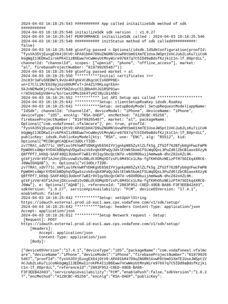 Id SDK Logs | PDF | Software | Cyberwarfare