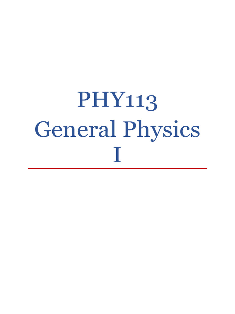 PHY113 - Module 2-2 | PDF | Force | Momentum
