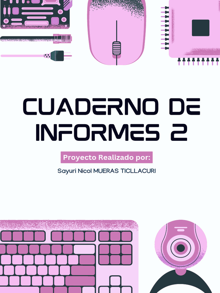 Documento A4 Portada Informática y Tecnología Ilustrado Gris y Verde ...