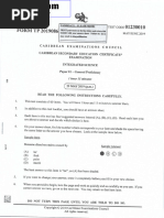 CSEC Office Administration P1 2020 | PDF