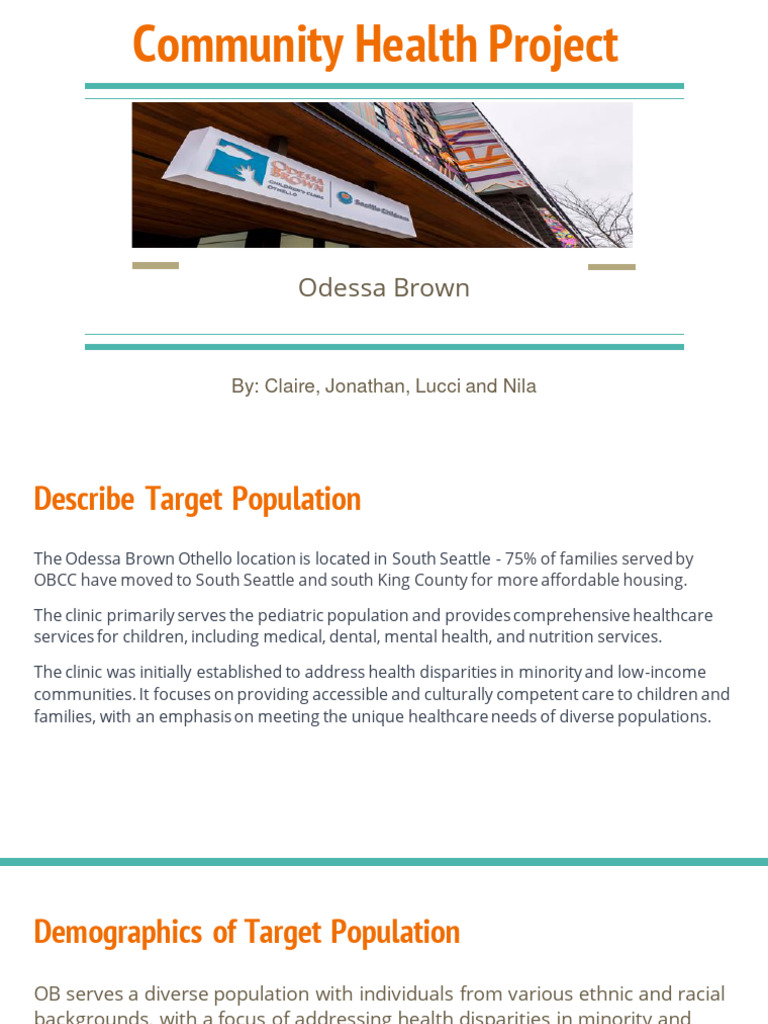Odessa Brown Community Health Initiative | PDF | Wellness