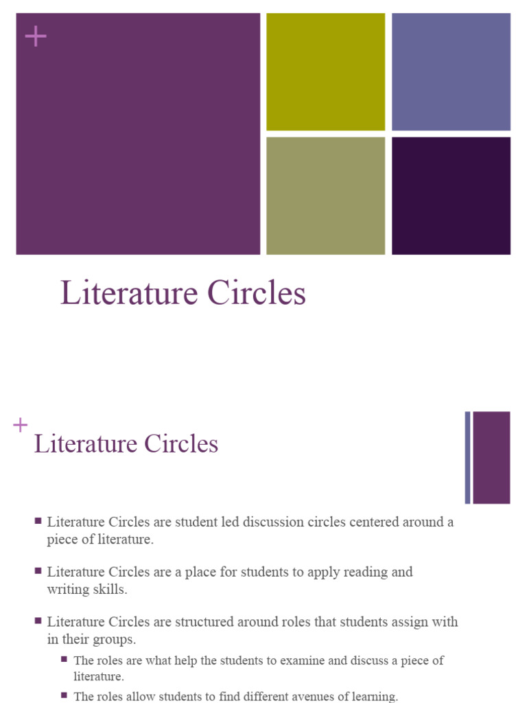 Presentation - Literature Circle | PDF | Education Theory | Human ...