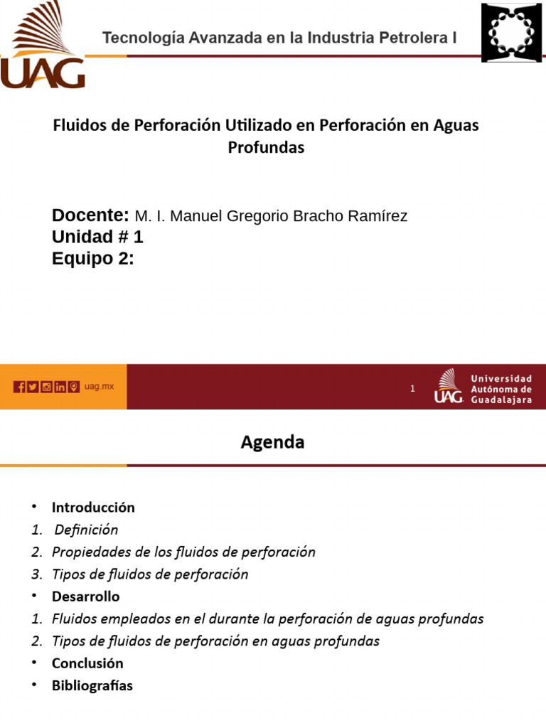 Fluidos de Perforación en Aguas Profundas.V1 | PDF | Perforación | Agua