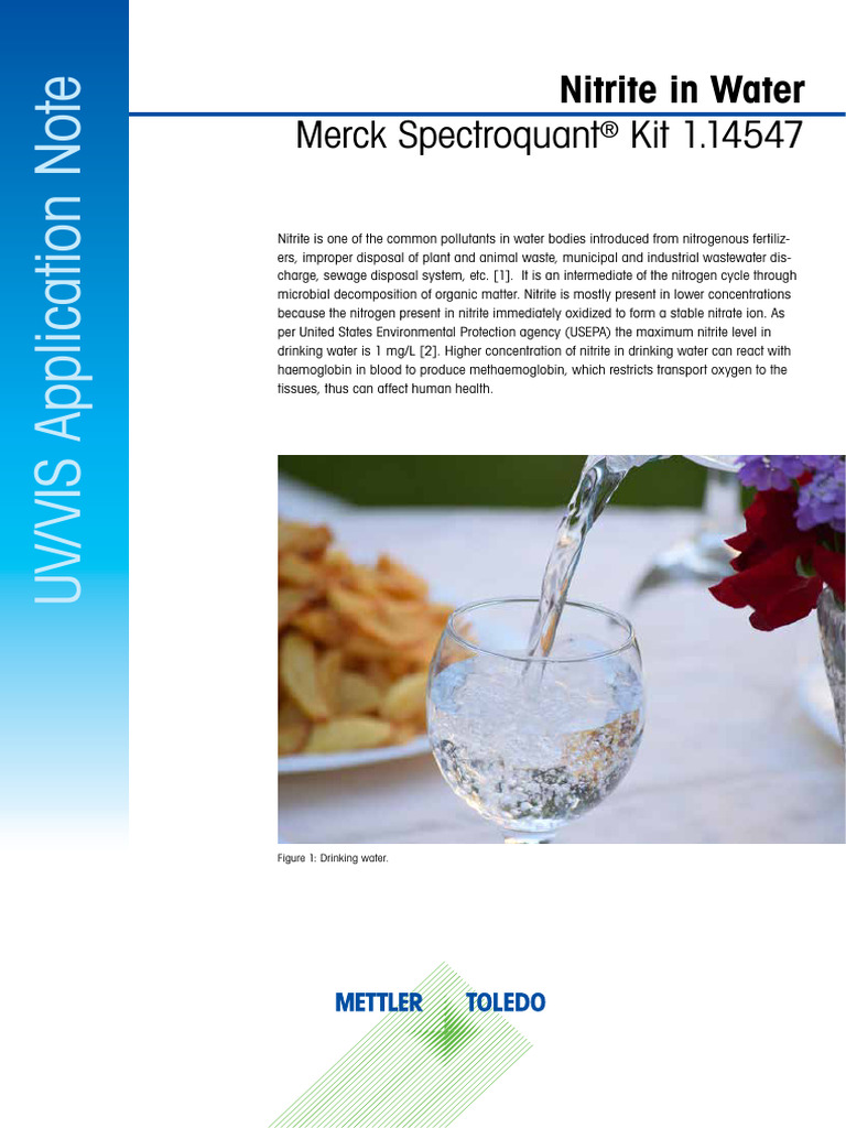 An Nitrite in Water A4 en LR | PDF | Nitrite | Nitrate