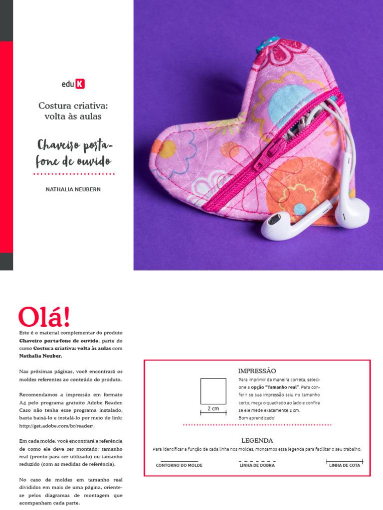 Moldes - Chaveiro Porta-Fone | PDF