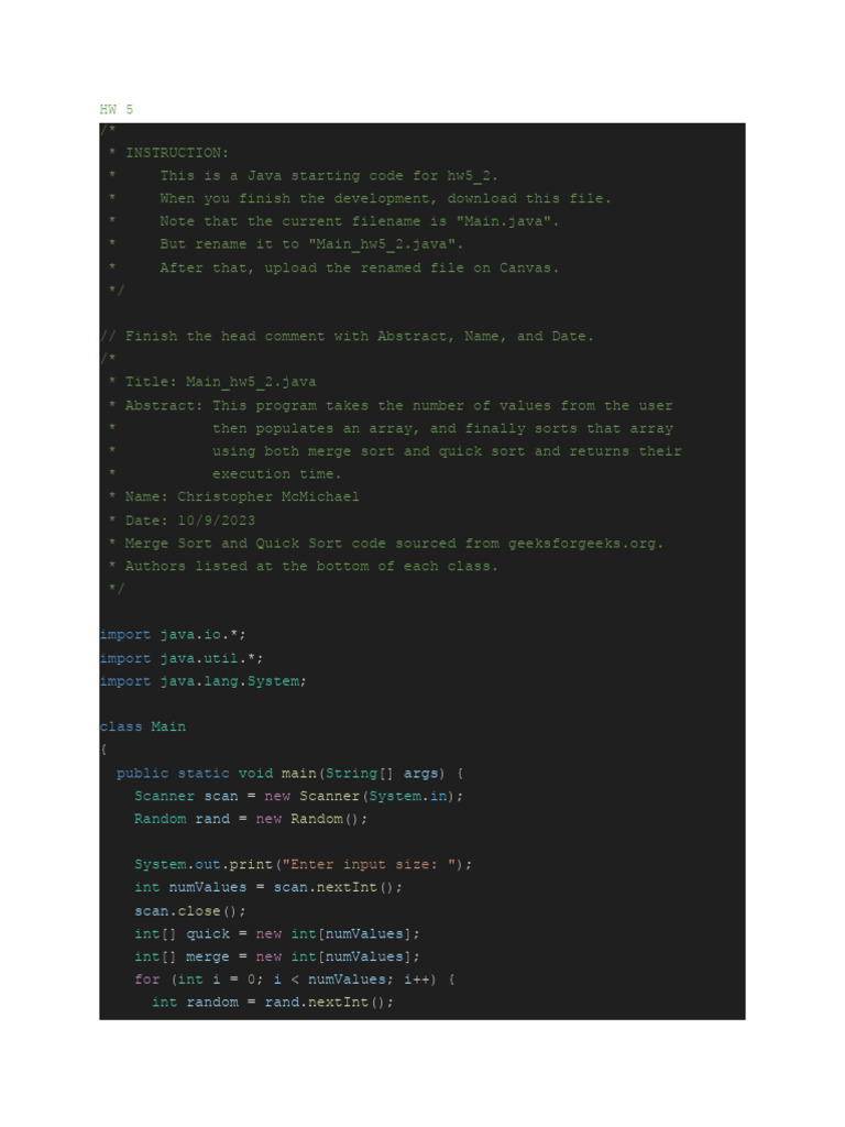 cst370 HW 5 Example | Download Free PDF | Software | Computer Engineering