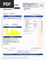 Kenya Power Utility Bill Template | PDF