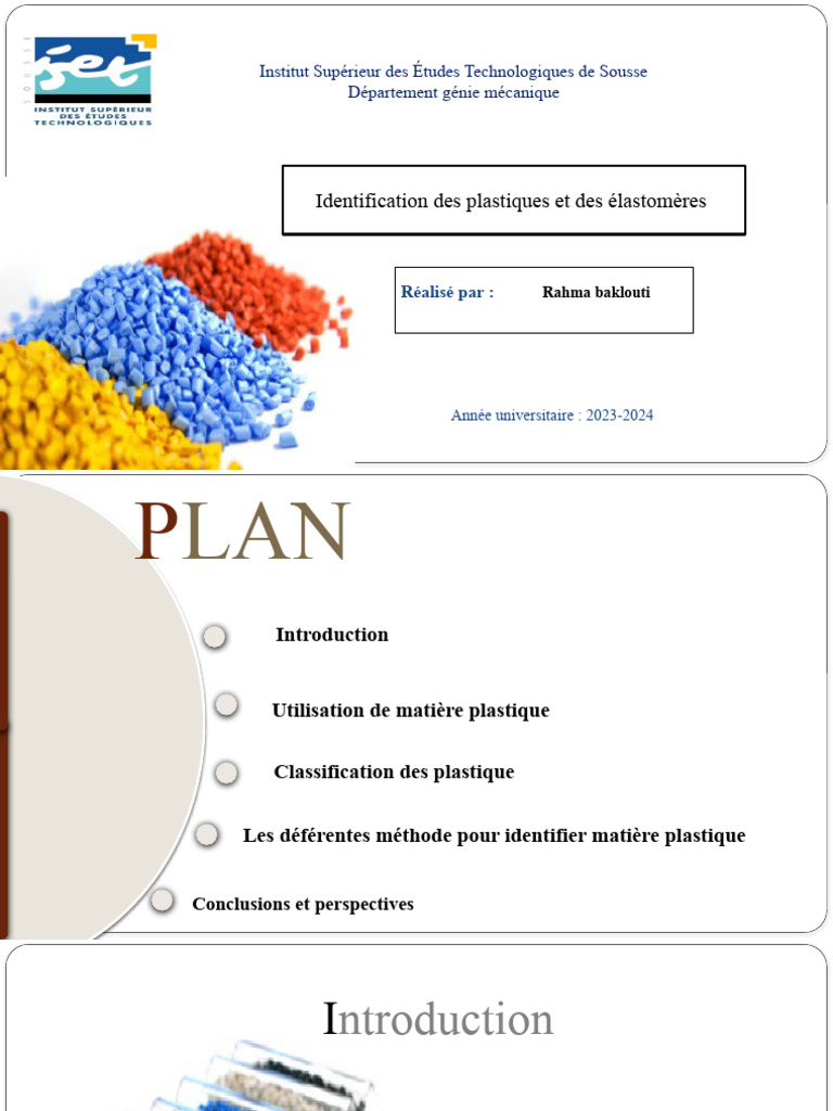 Identification de Matiere Plastique | PDF | Plastique | Polyéthylène
