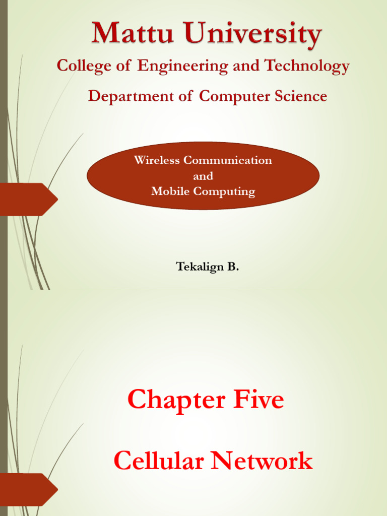 # WC and MC Ch5 (Cellular Network) | PDF | Cellular Network | 3 G # WC and MC Ch5 (Cellular Network) | PDF | Cellular Network | 3 G