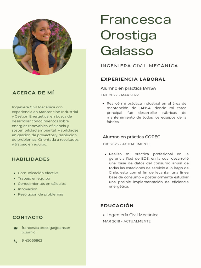 CV Francesca 2024 | PDF