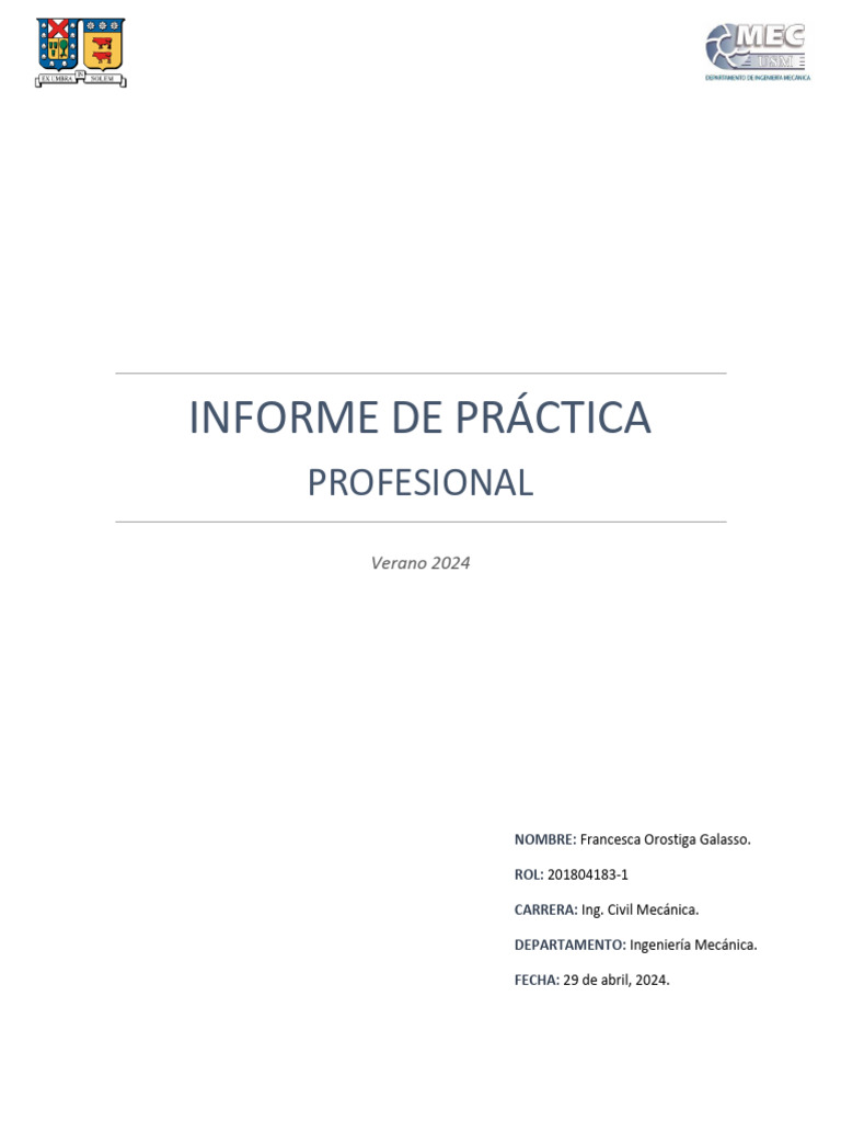 Informe de Práctica Profesional Firmado | PDF | Logística | Business
