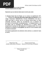 Oficio Solicitando - Docente | PDF | Relaciones personales, crianza y desarrollo personal