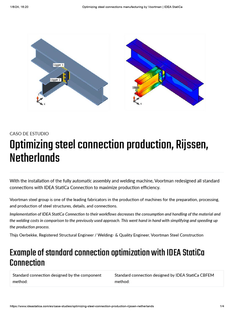 Optimizing Steel Connections Manufacturing by Voortman - IDEA StatiCa ...