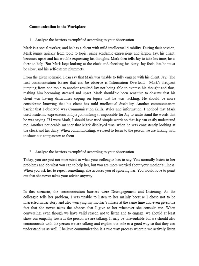 Communication Barrier-Final Exam | PDF | Integrity | Academic Dishonesty