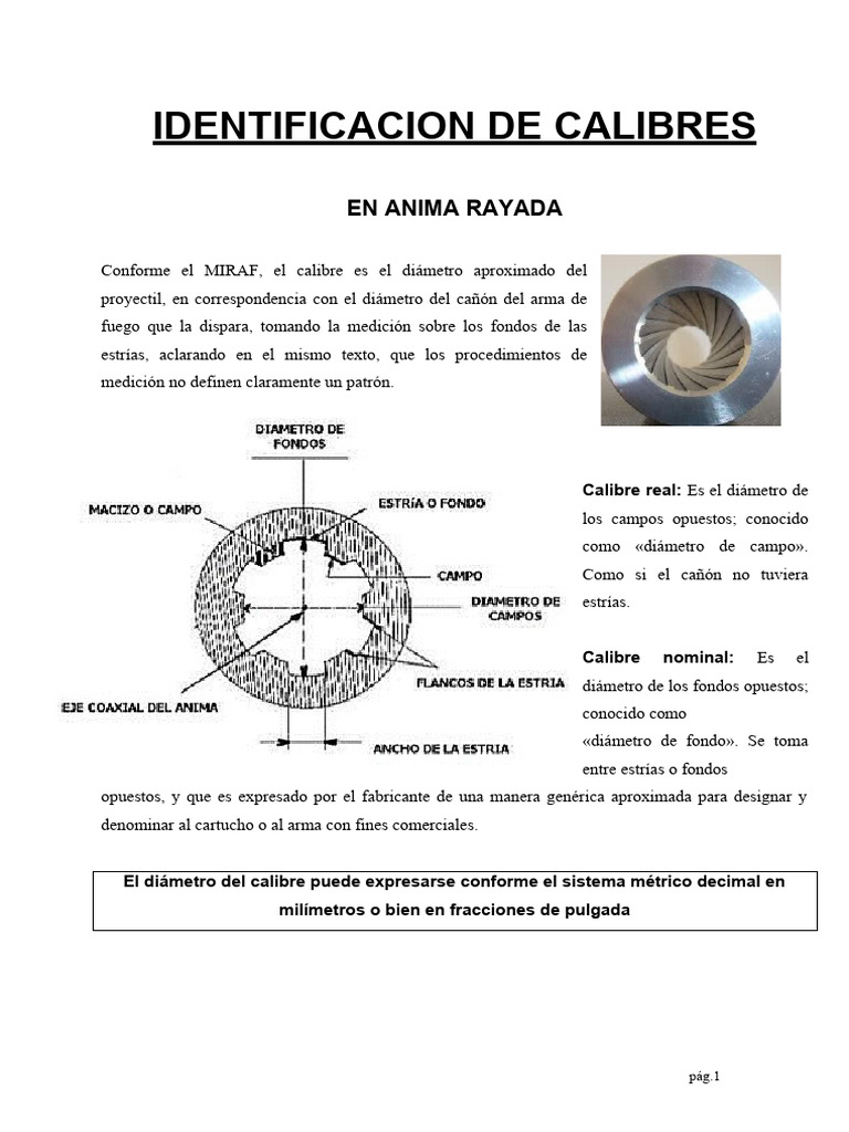 2da Guia de Estudio Cartucheria Word | PDF | Calibre | Cartucho (armas ...