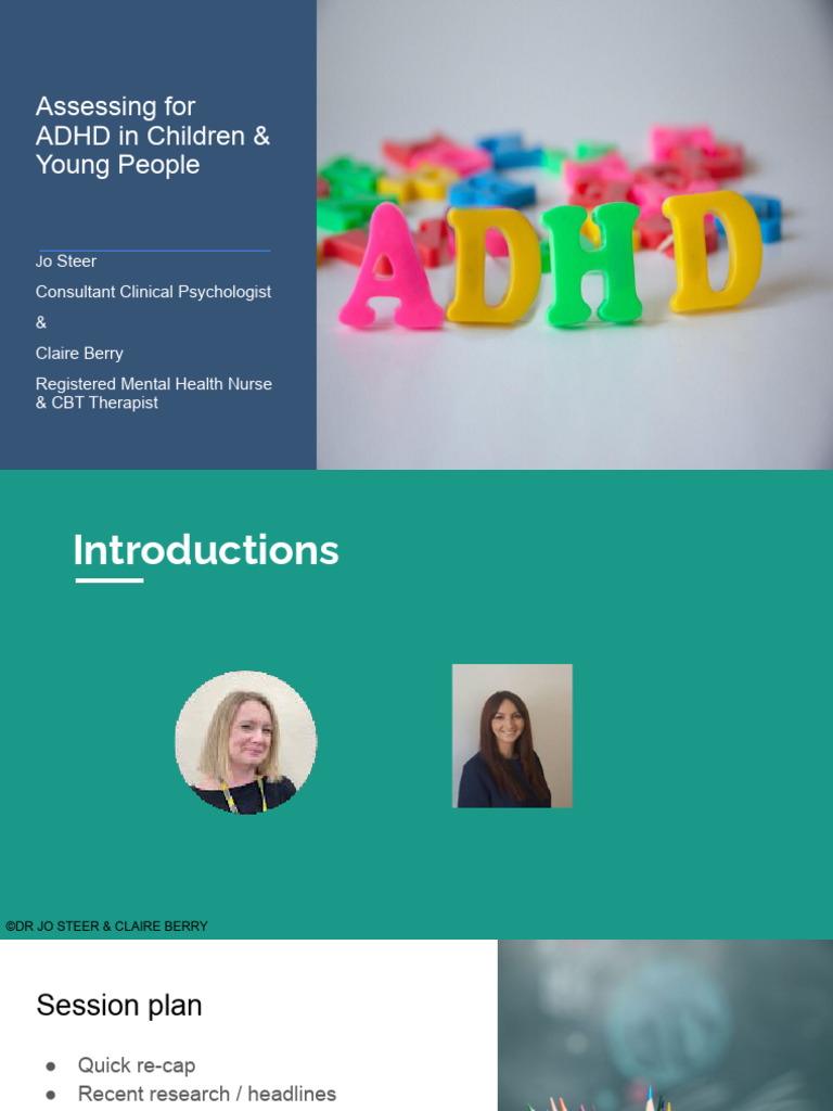 Assessing For ADHD in Children Sept 23 | PDF | Attention Deficit Hyperactivity Disorder | Mental ...