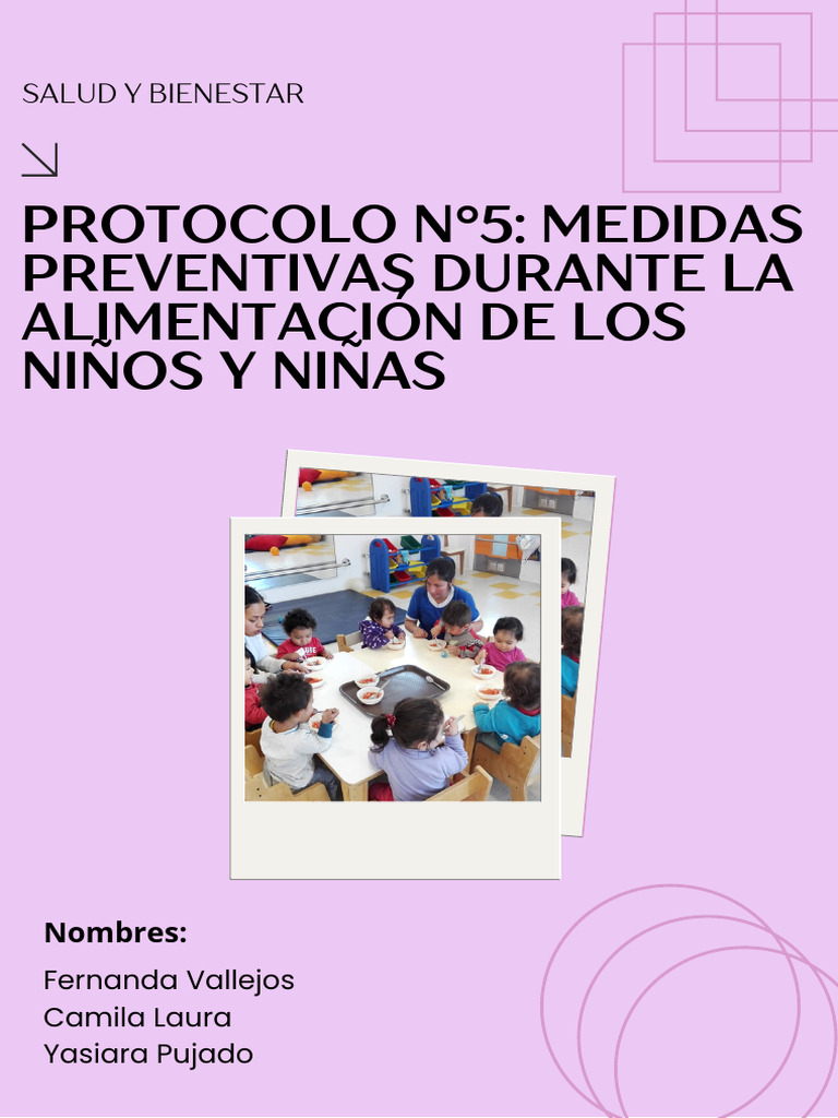 Informa Protocolo 5 Medidas Preventivas Durante La Alimentación de Los Niños y Niñas | PDF ...