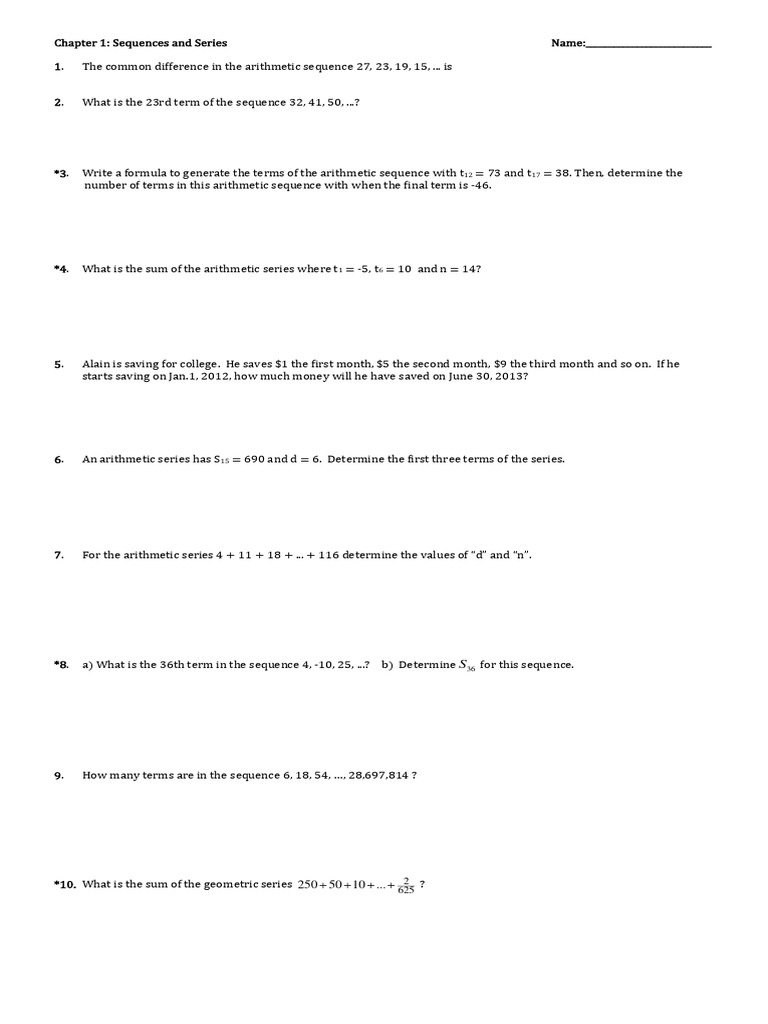 Chapter 1 Review Revised | PDF | Mathematics | Mathematical Analysis
