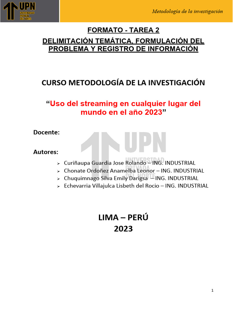 Formato T2 Avance Final | PDF | Streaming Media | Internet