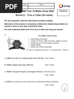 Pretest PISA Questions For Mathematics 2022 PDF Wind Power Speed | PDF ...