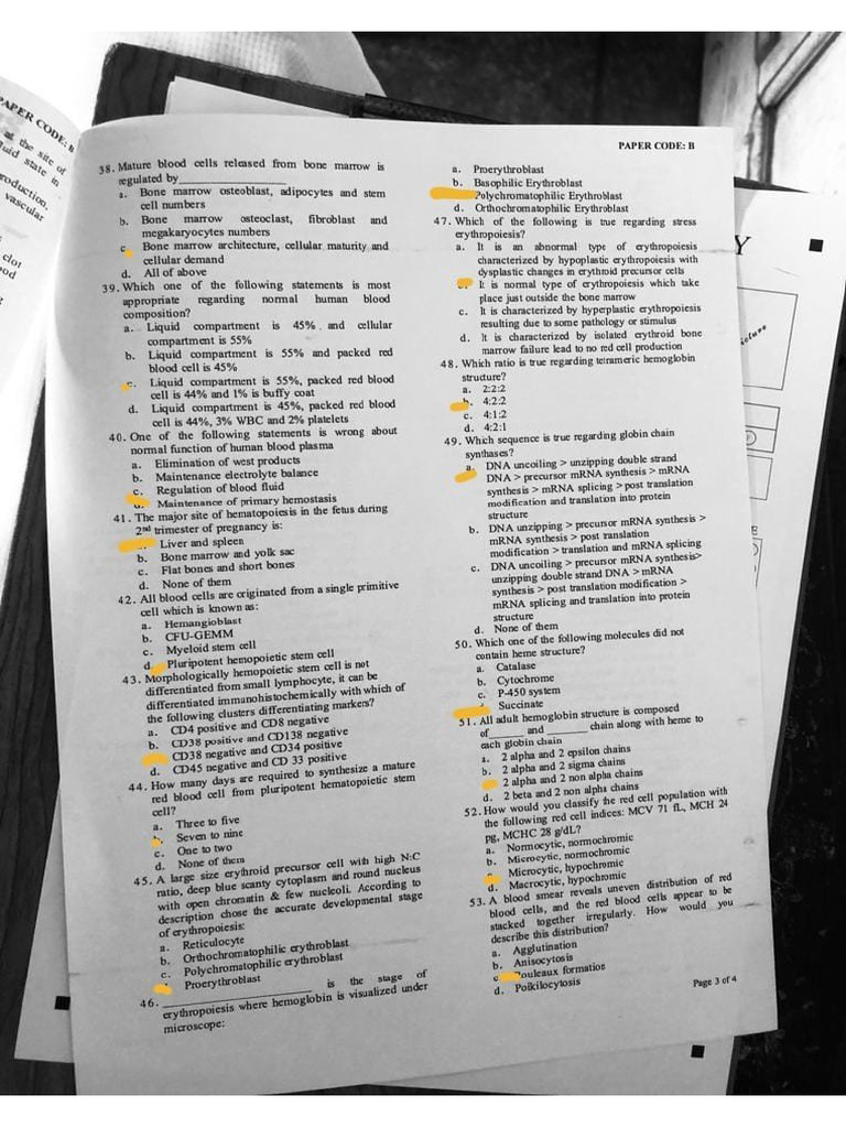 Hematology 3sem 2023 | PDF