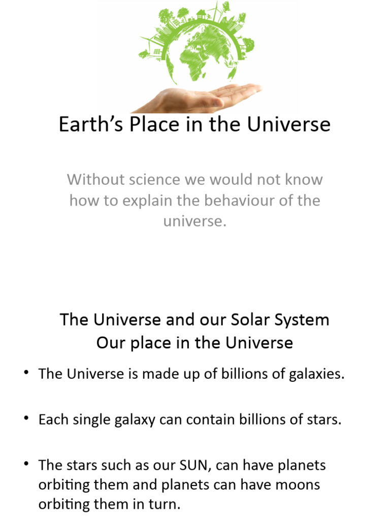 0b. Earth's Place in The Universe | PDF | Solar System | Planets