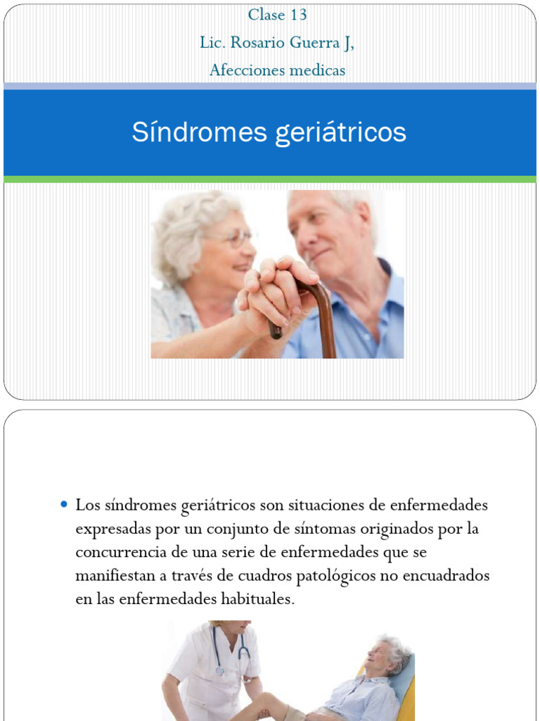 Sindromes Geriatricos | PDF | Demencia | Causas de la muerte