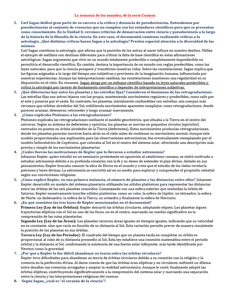 IPC Unidad1 | PDF | Johannes Kepler | Charles Darwin