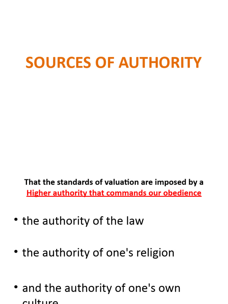 Sources of Authority in Ethics | PDF | God | Psychological Egoism