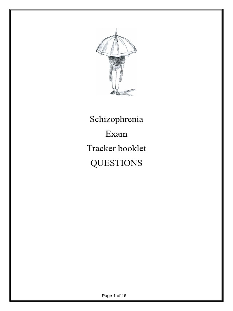 Exam Question Pack SZ | PDF | Schizophrenia | Antipsychotic