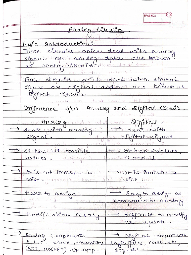 Analog Notes - Unit 5 | PDF | Electronic Design | Electricity