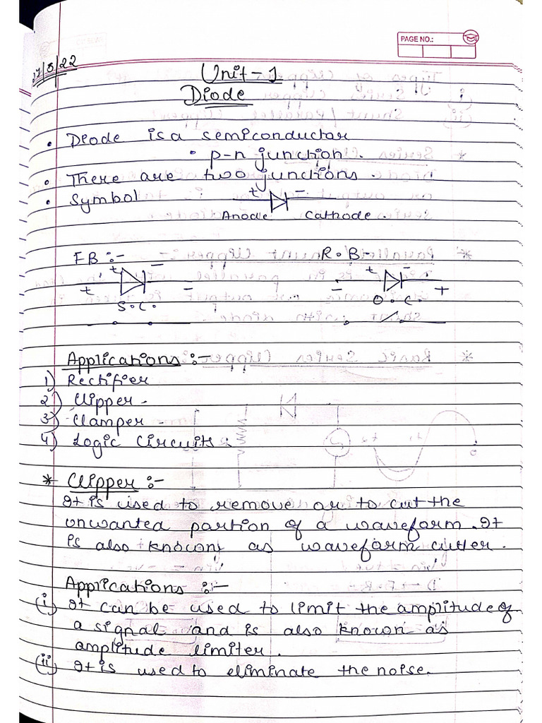 Analog Notes - Unit 1 | PDF