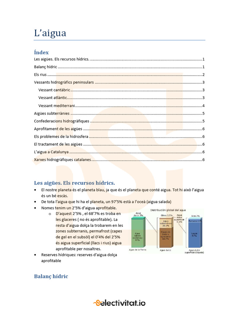 Tema 2 L - Aigua | PDF Tema 2 L - Aigua | PDF