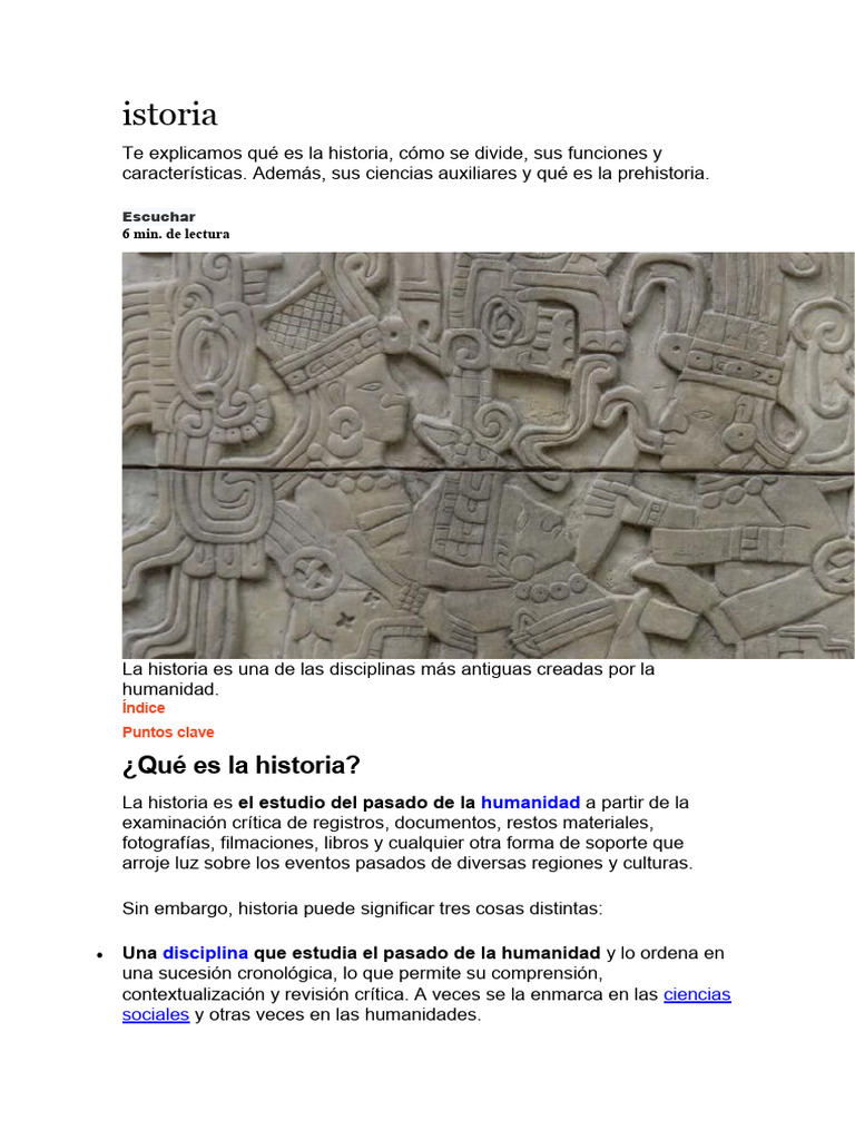Qué es la historia y su estudio | PDF | Historiografía | Historiador