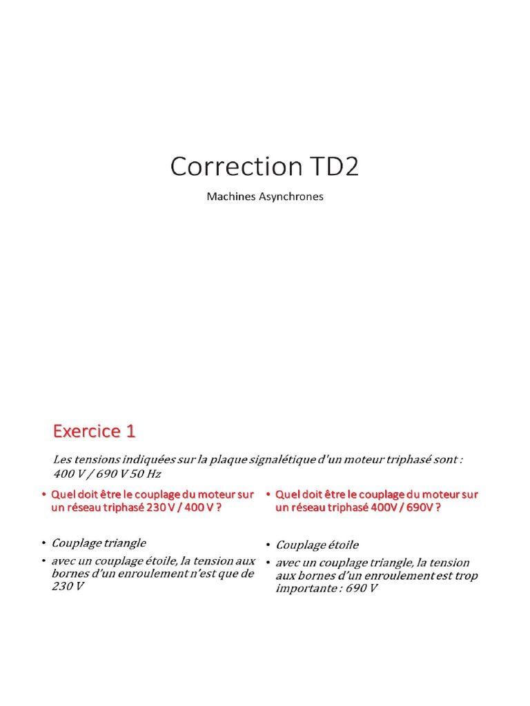 Correction TD MAS | PDF