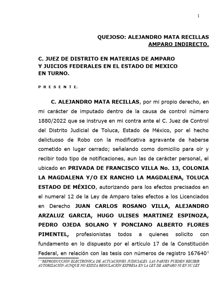 Amparo INDIRECTO MERIYEIN | PDF | Judicaturas | Ley procesal