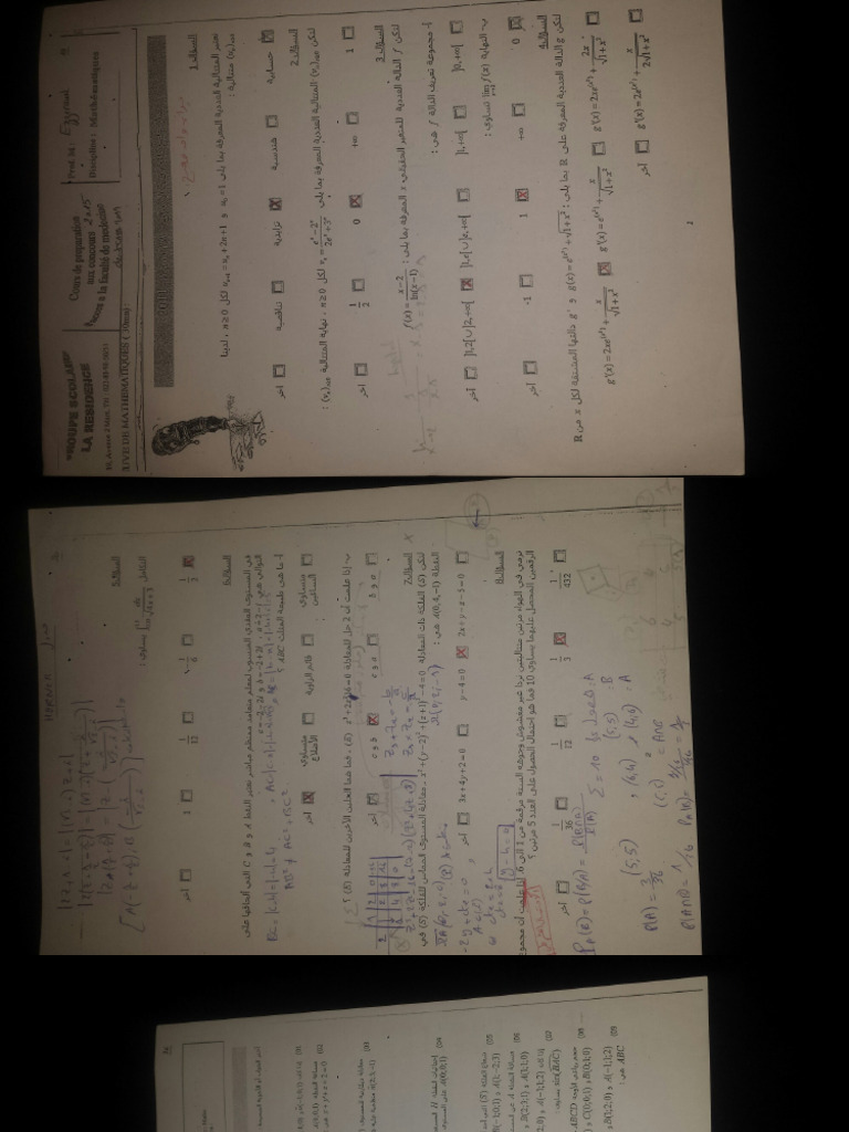 Concours Maths + Correction | PDF