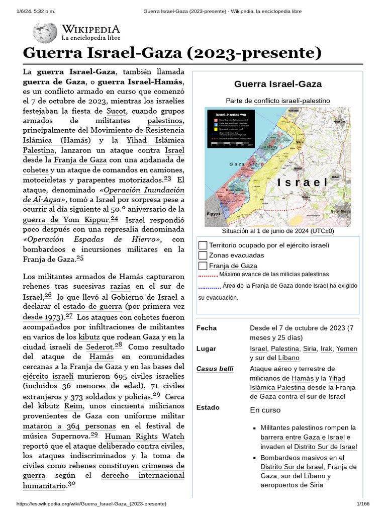 Guerra Israel-Gaza: Conflicto Actual 2023 | PDF | Franja de Gaza | Hamás