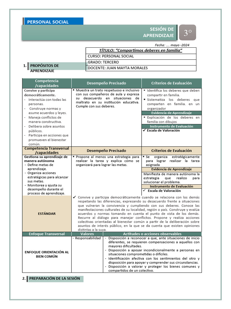 3° U3 Sem3 S7 Ps-Sesion | PDF | Aprendizaje | Sicología
