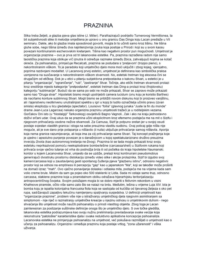 Praznina Koju Treba Pronaci | PDF