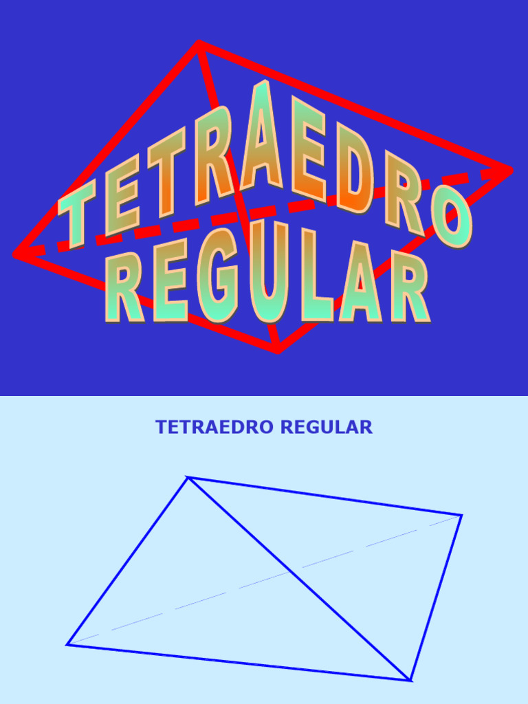 11 01 Tetraedro | PDF | Tetraedro | Triángulo