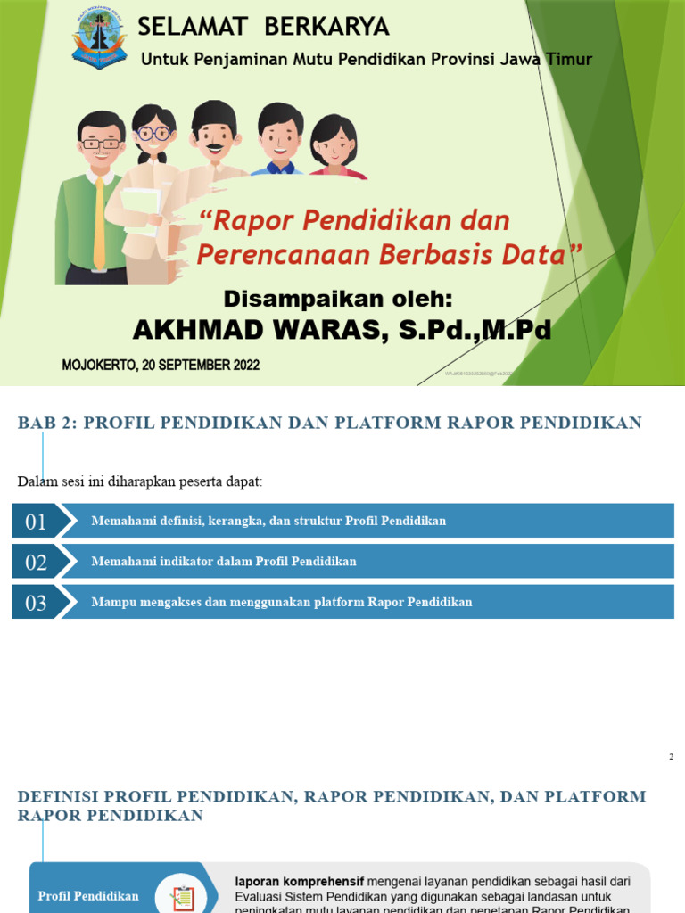 3a Perencanaan Berbasis Data Sekolah-Diskdasmen | PDF