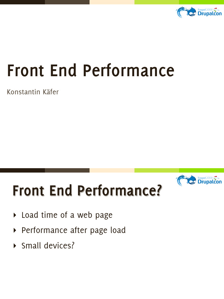 Front End Performance | PDF | Web Server | Internet & Web