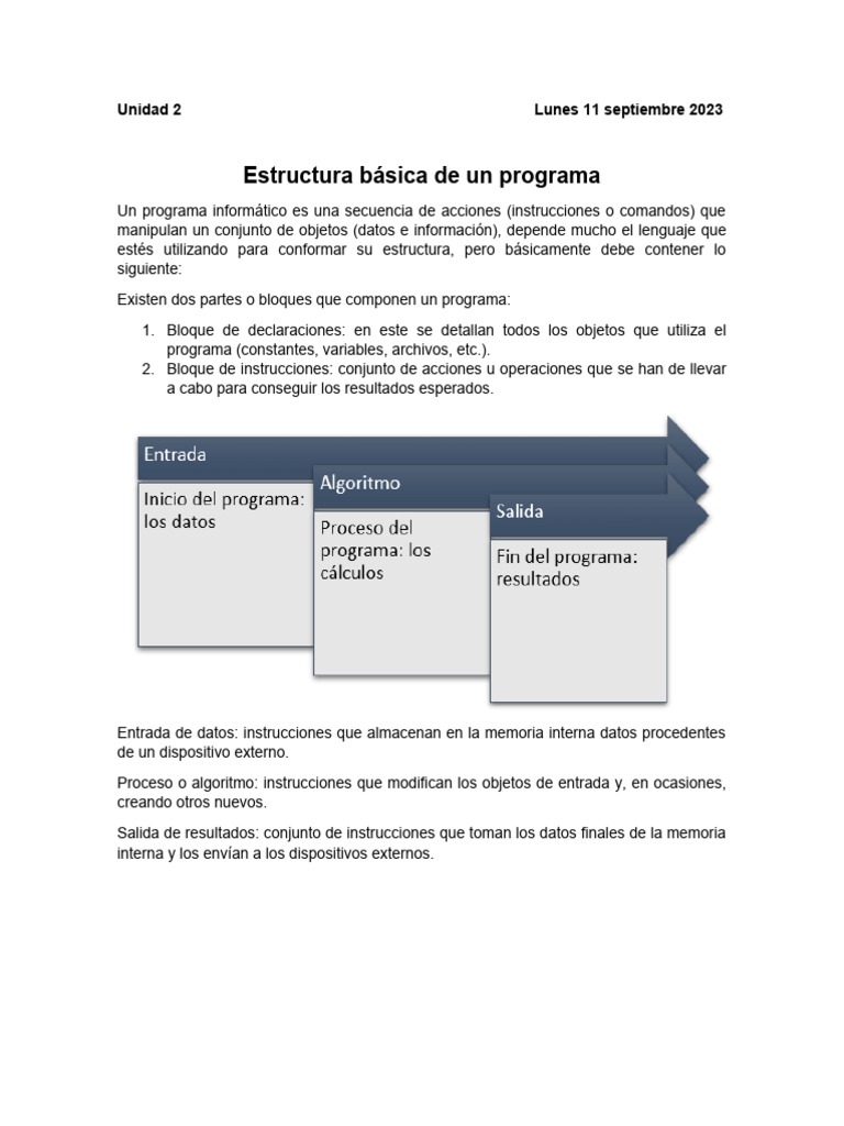 Estructura de un Programa Informático | PDF | Negocios | Informática