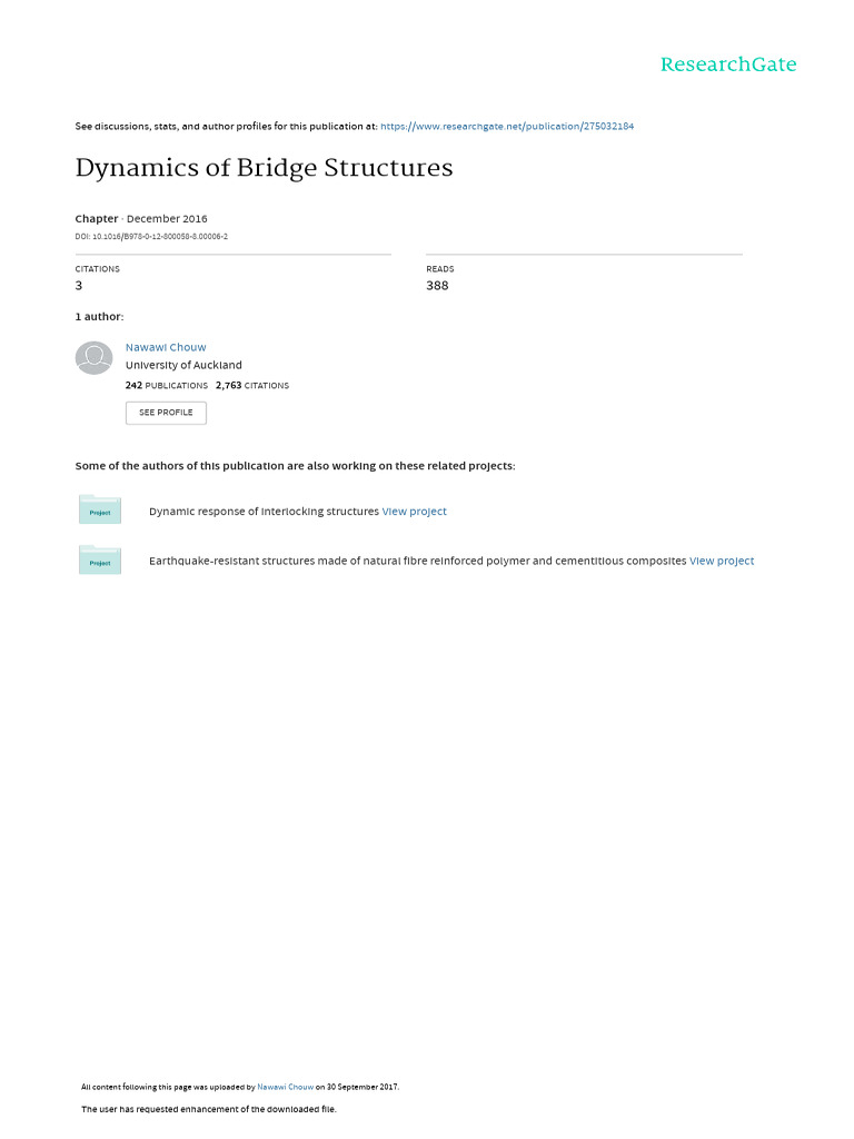 Dynamics of Bridge - SDOF | PDF | Damping | Force