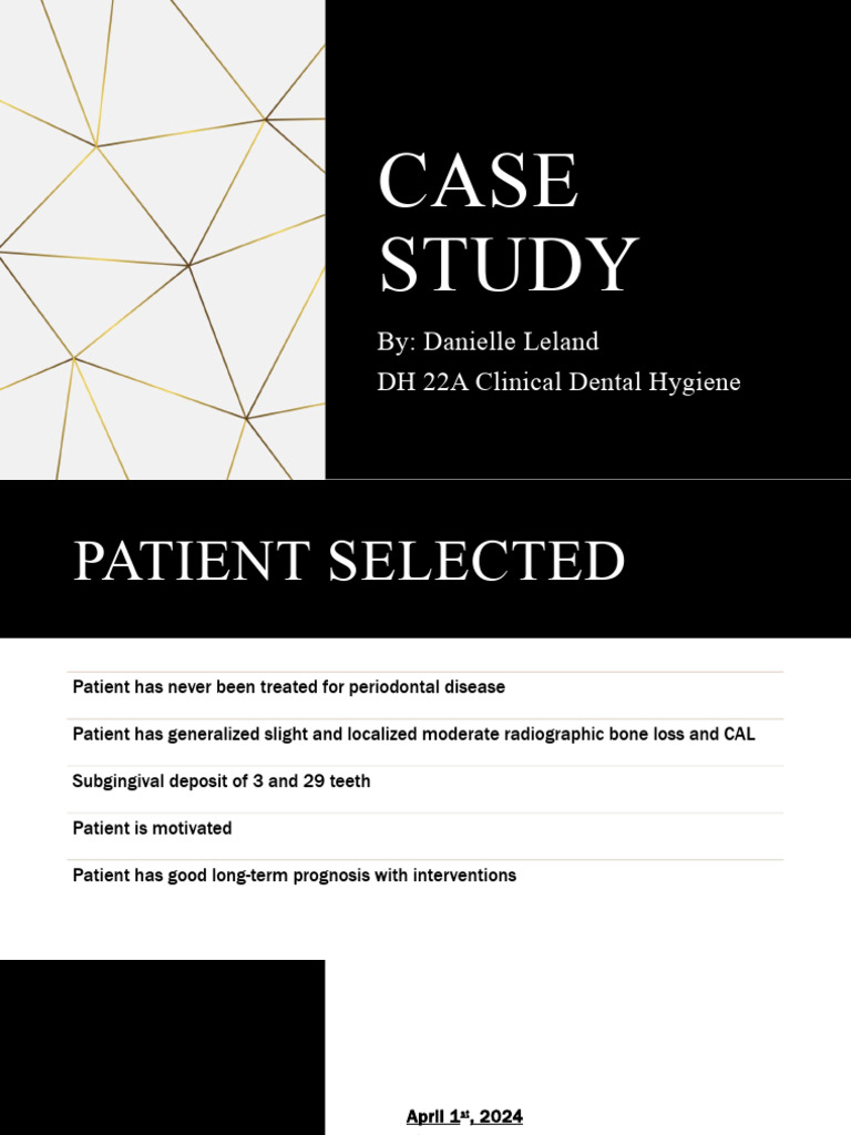 Case Study | PDF | Periodontology | Oral Hygiene