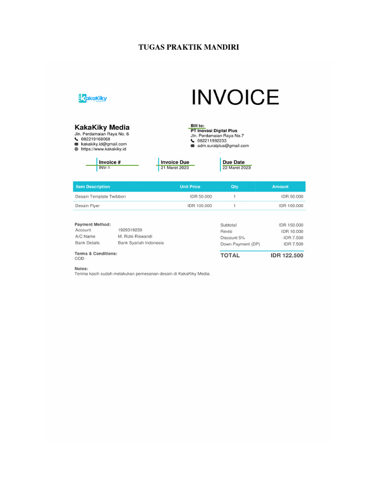 Tugas Praktik Mandiri 3 - Making Business Document | PDF