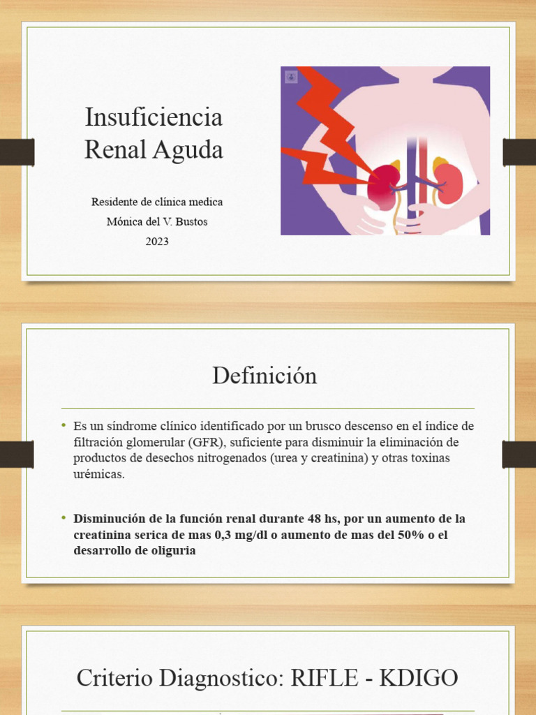 Insuficiencia Renal Aguda | PDF | Riñón | Especialidades Medicas